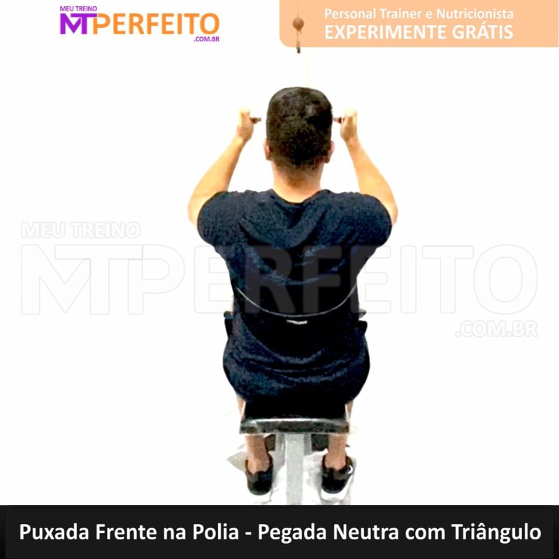 Puxada Frente na Polia - Pegada Neutra com Triângulo - Meu Treino Perfeito