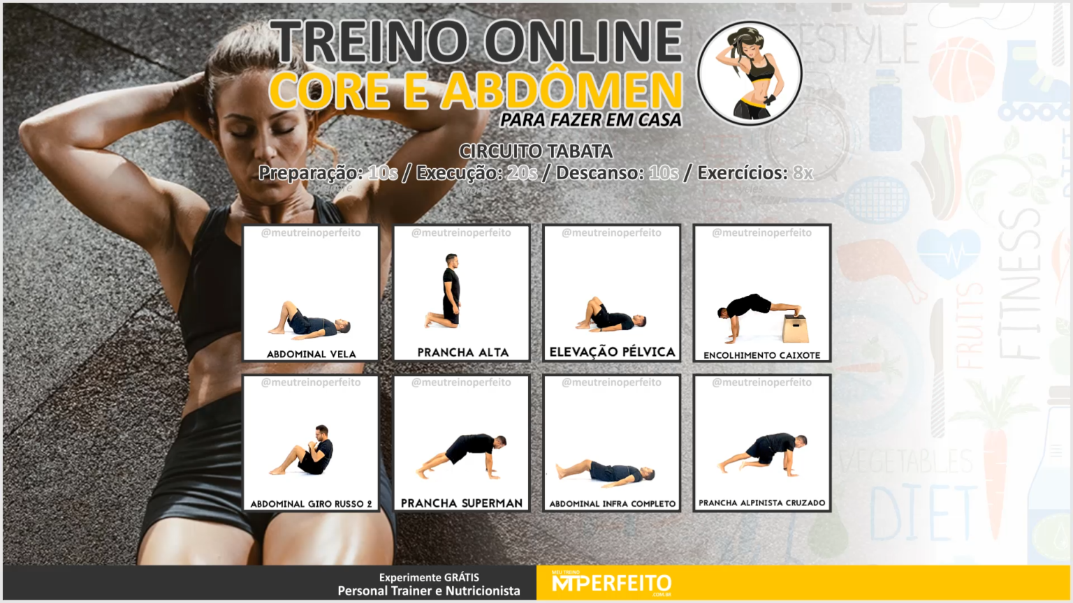 Treino Abdominal para Definir e Fortalecer o Core - 10 - Meu Treino ...